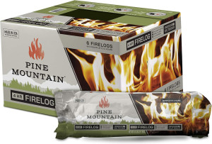 Pine Mountain Traditional 4-Hour Firelog, 6 Logs Long Burning Firelog ...